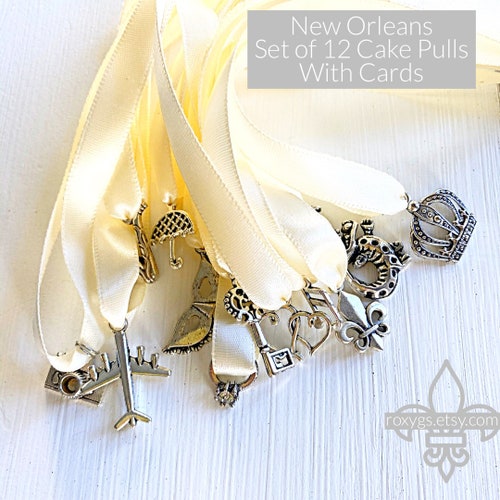 New Orleans Ribbon Cake Pulls // Set of 10 // Wedding // | Etsy