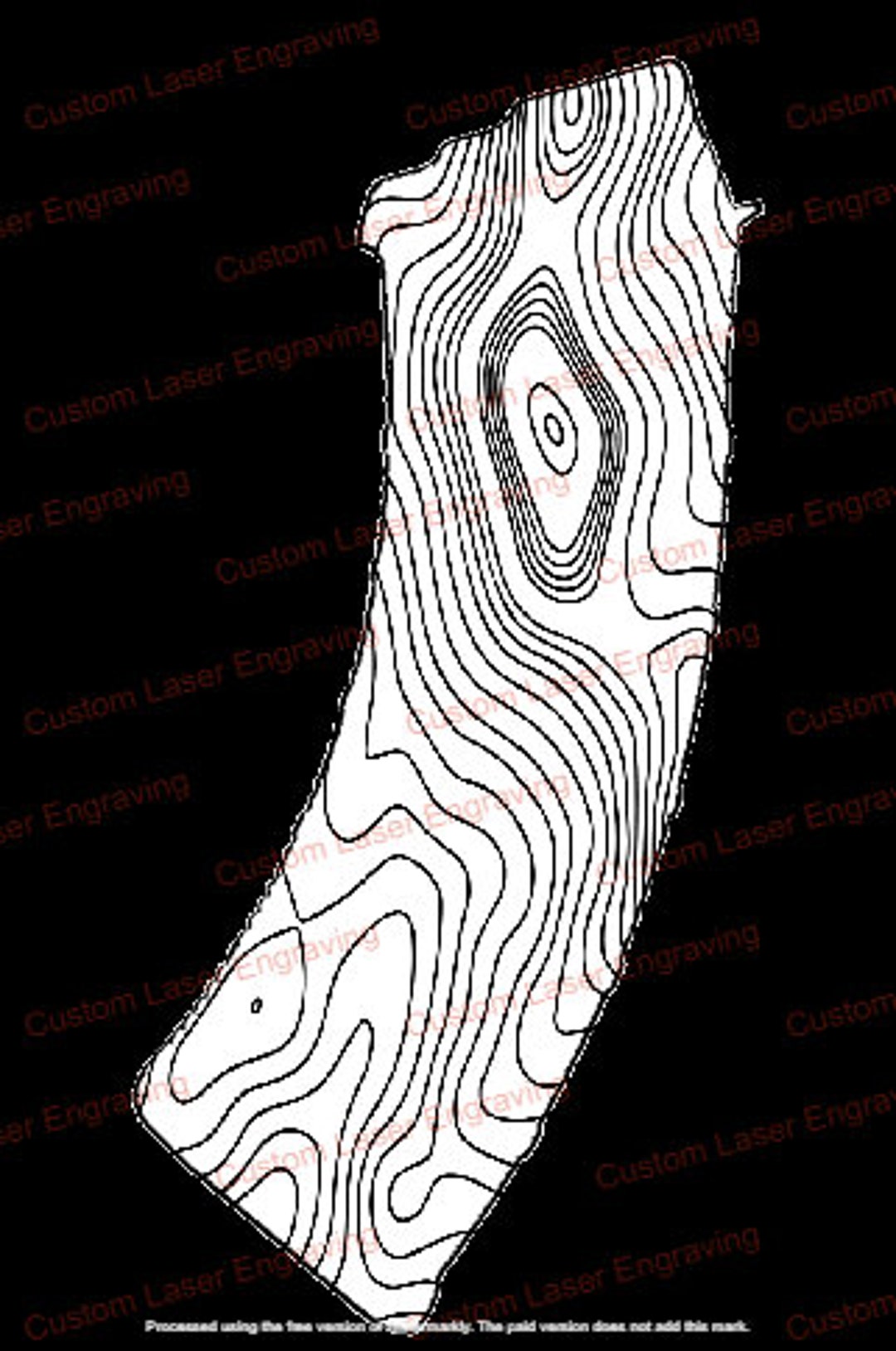 AK-47 Pmag Elevation Map Fiber Laser Template SVG File for Laser ...
