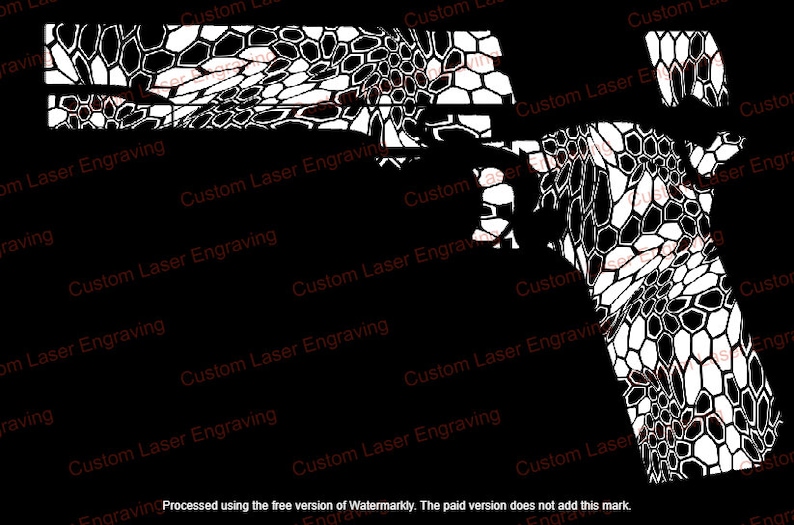 1911 Kryptek Template .SVG Files for Laser Engraving 1911 Template - Etsy Israel