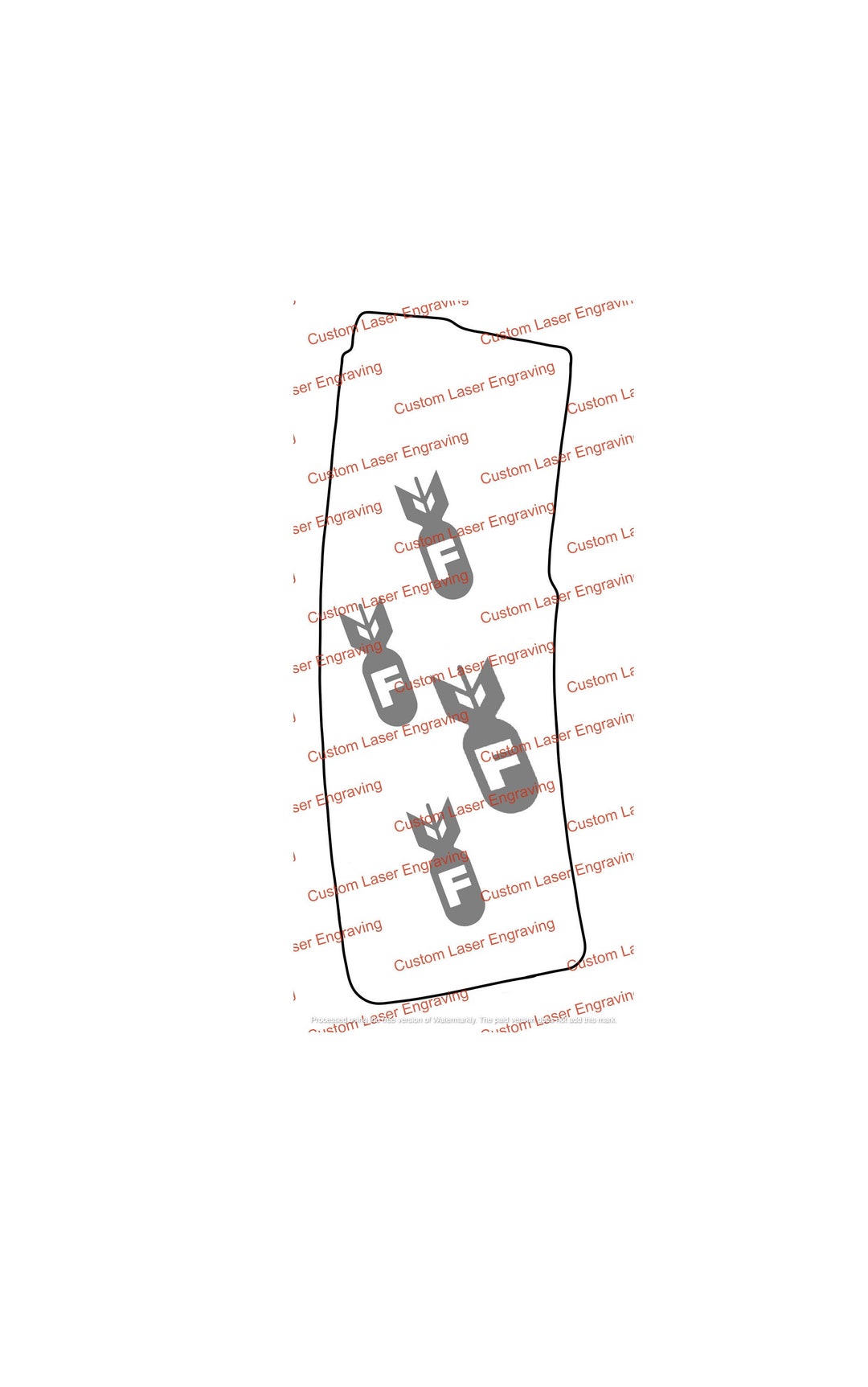 Pmag Fbomb Template .svg and .png File. Normal and Inverted Image. - Etsy