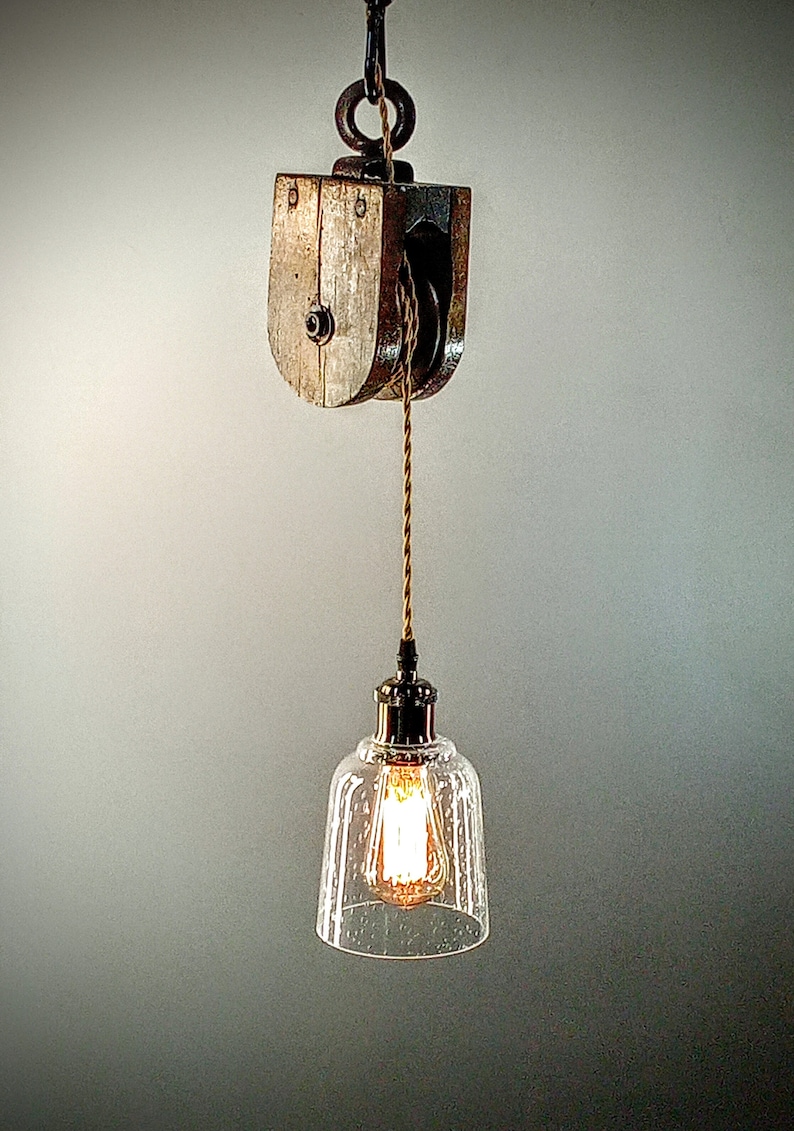 Pulley Light Fixture - Etsy