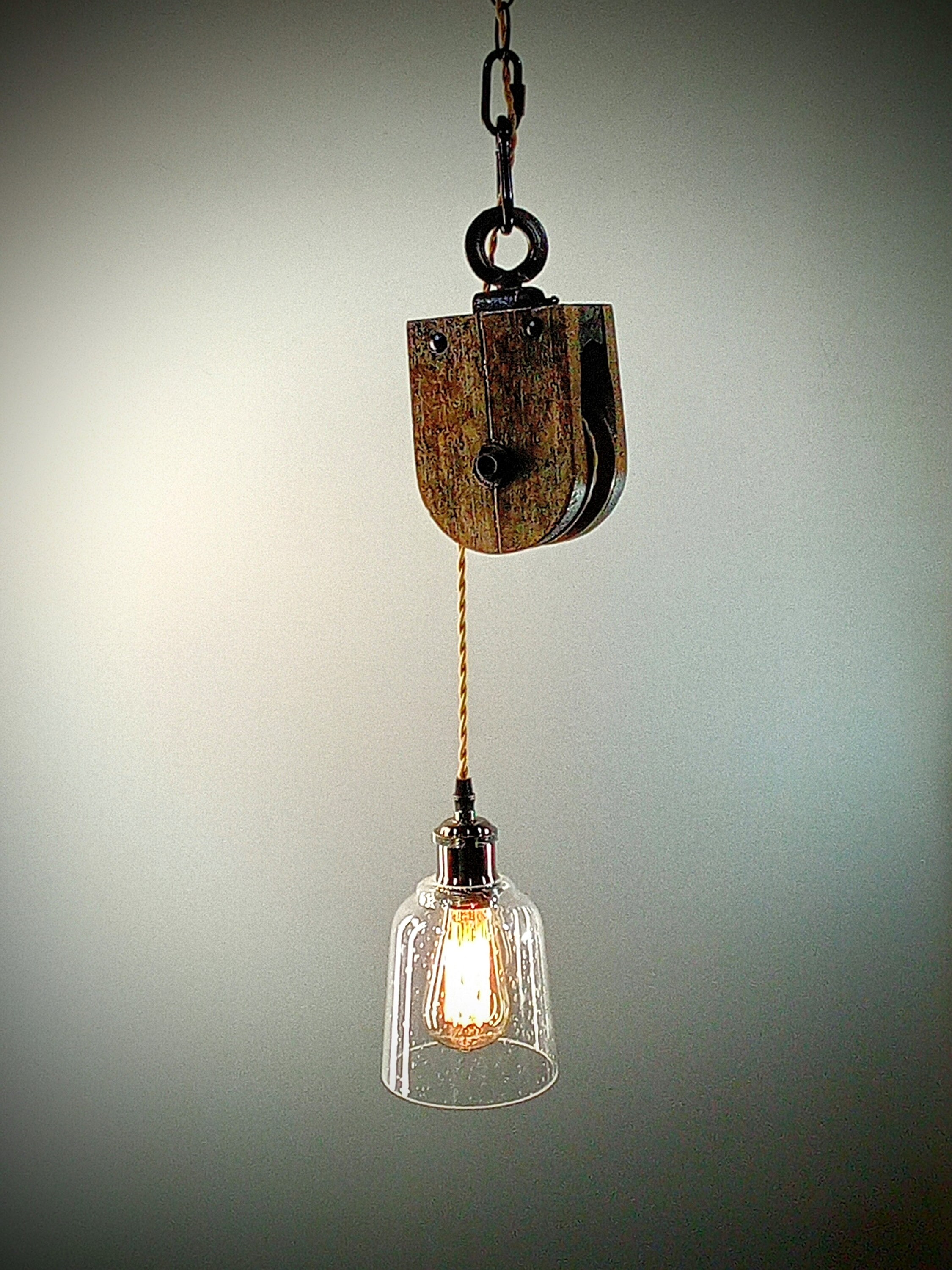Pulley Light Fixture - Etsy