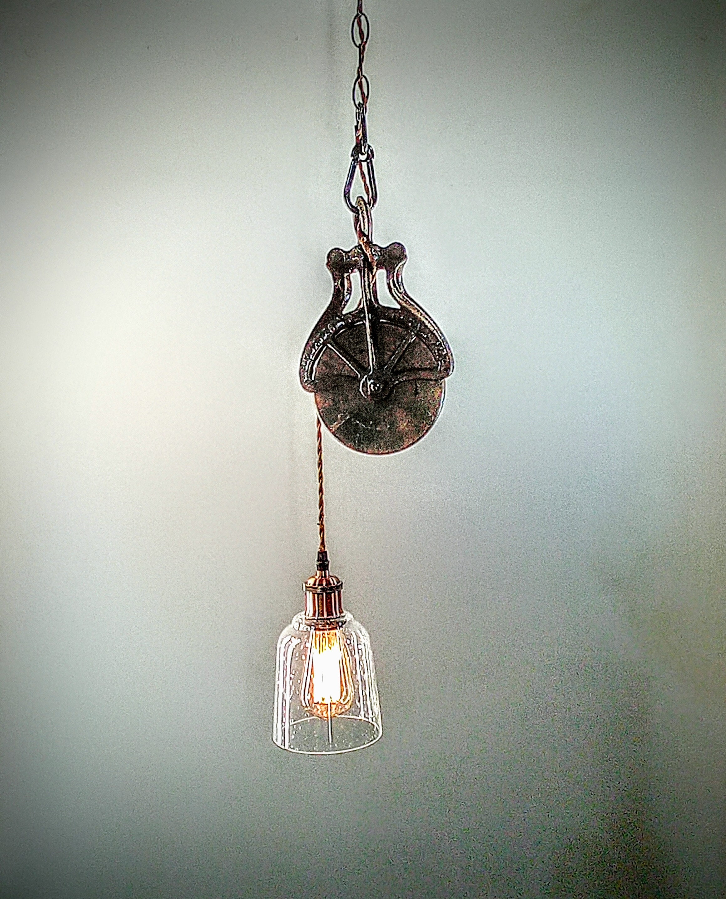 Pulley Light Fixture - Etsy