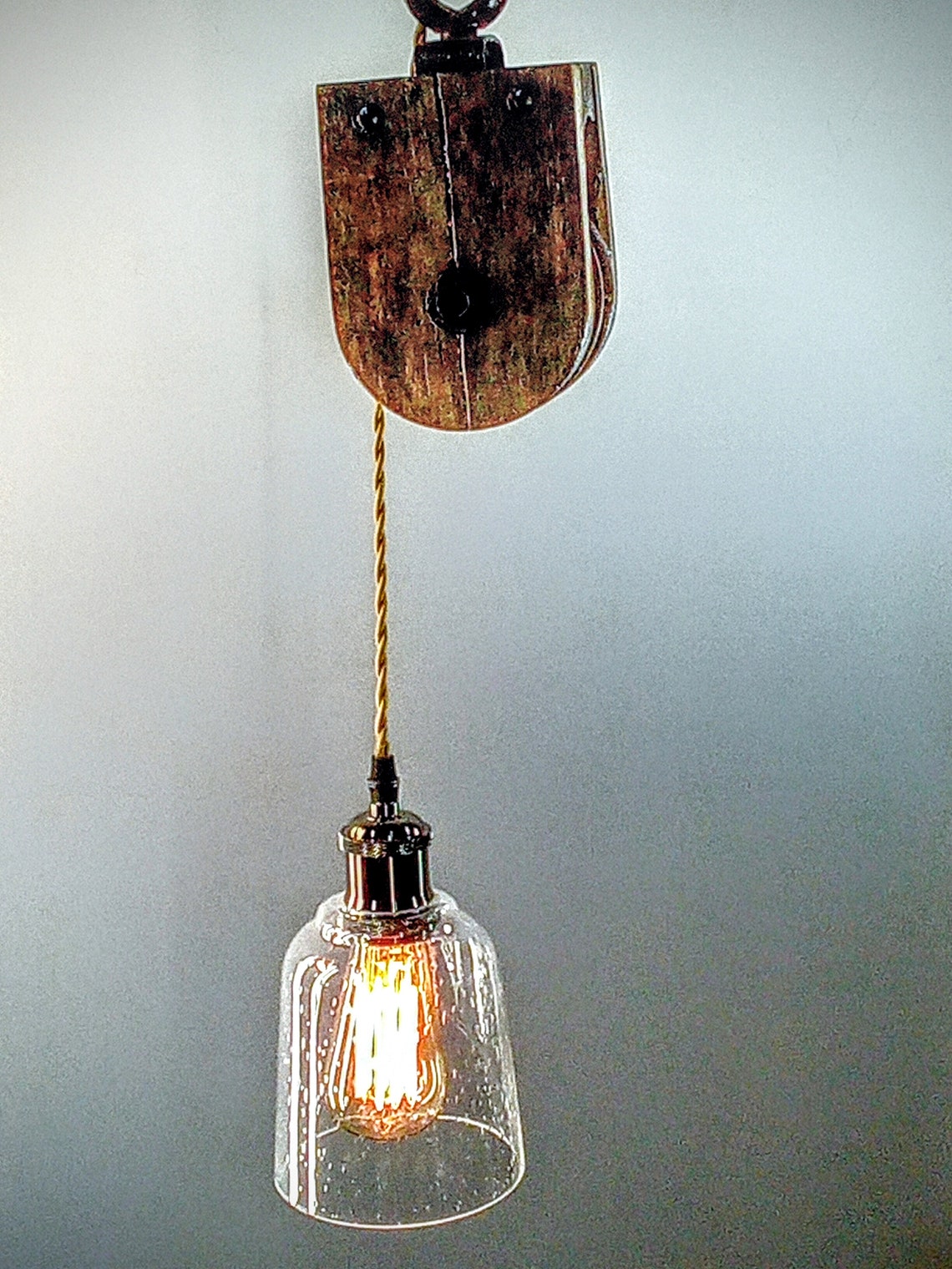 Pulley Light Fixture - Etsy