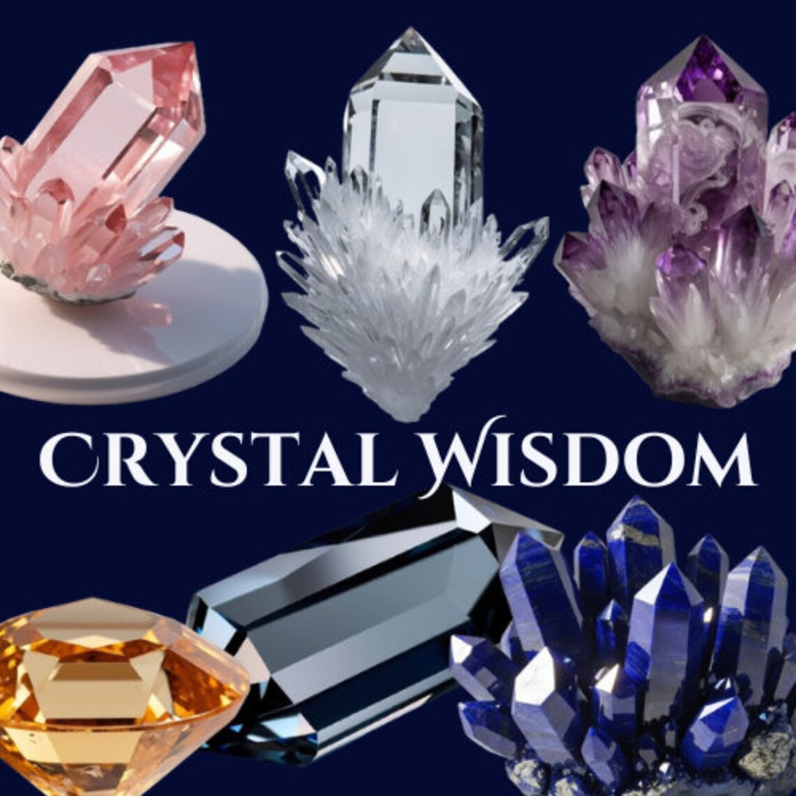 Printable Crystal Cards - Etsy