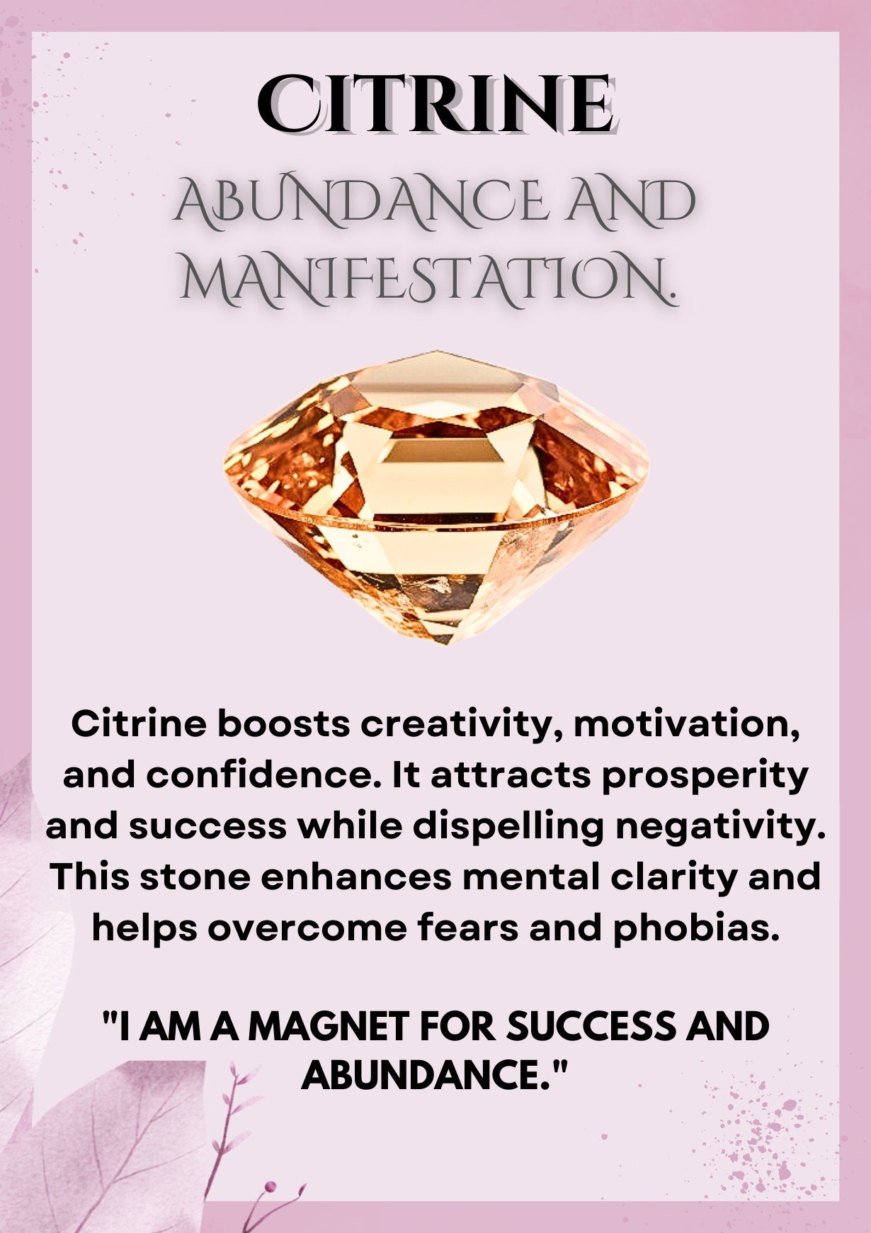 Printable Crystal Cards - Etsy