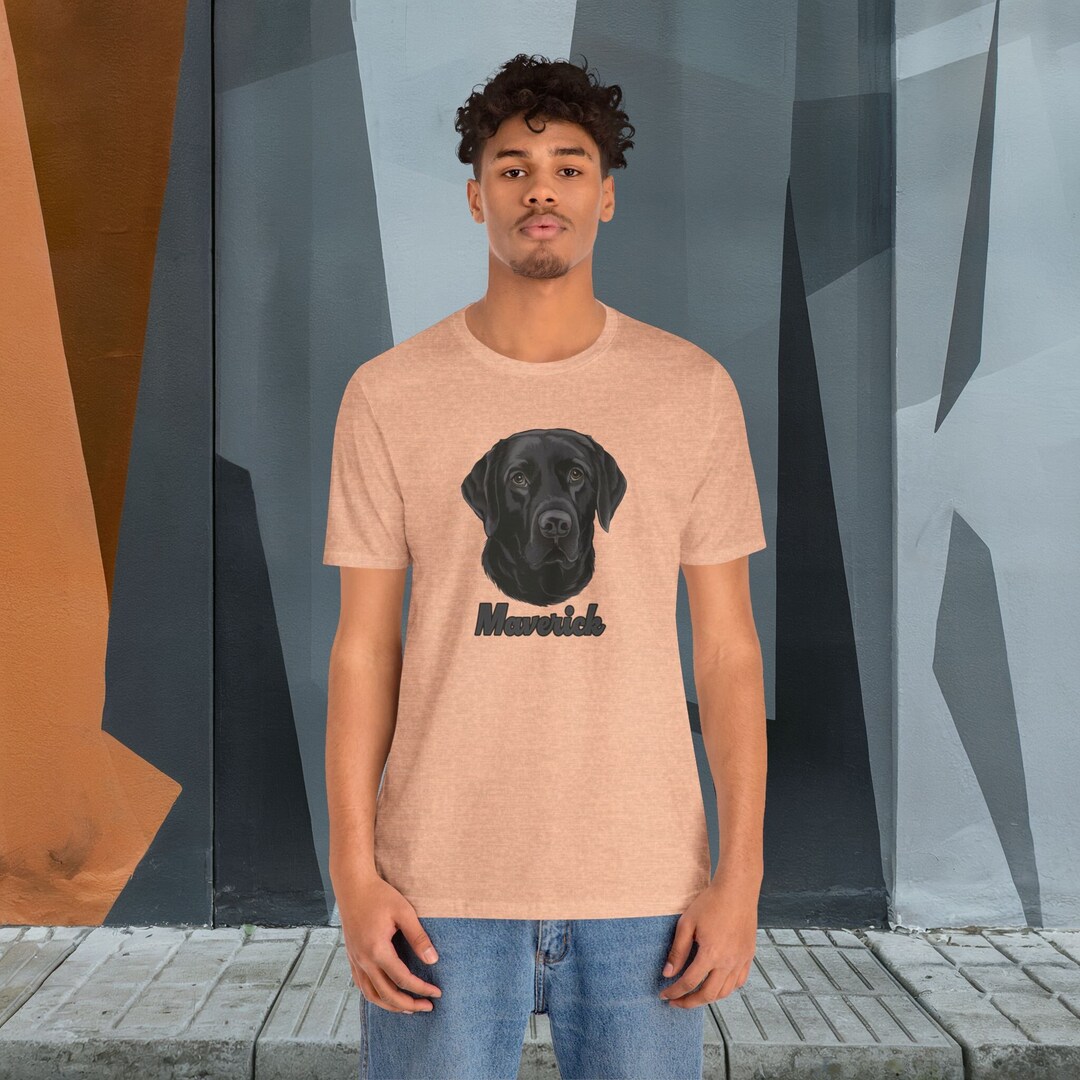 Black Labrador Shirt, Custom Name Labrador Shirt, Black Labrador ...