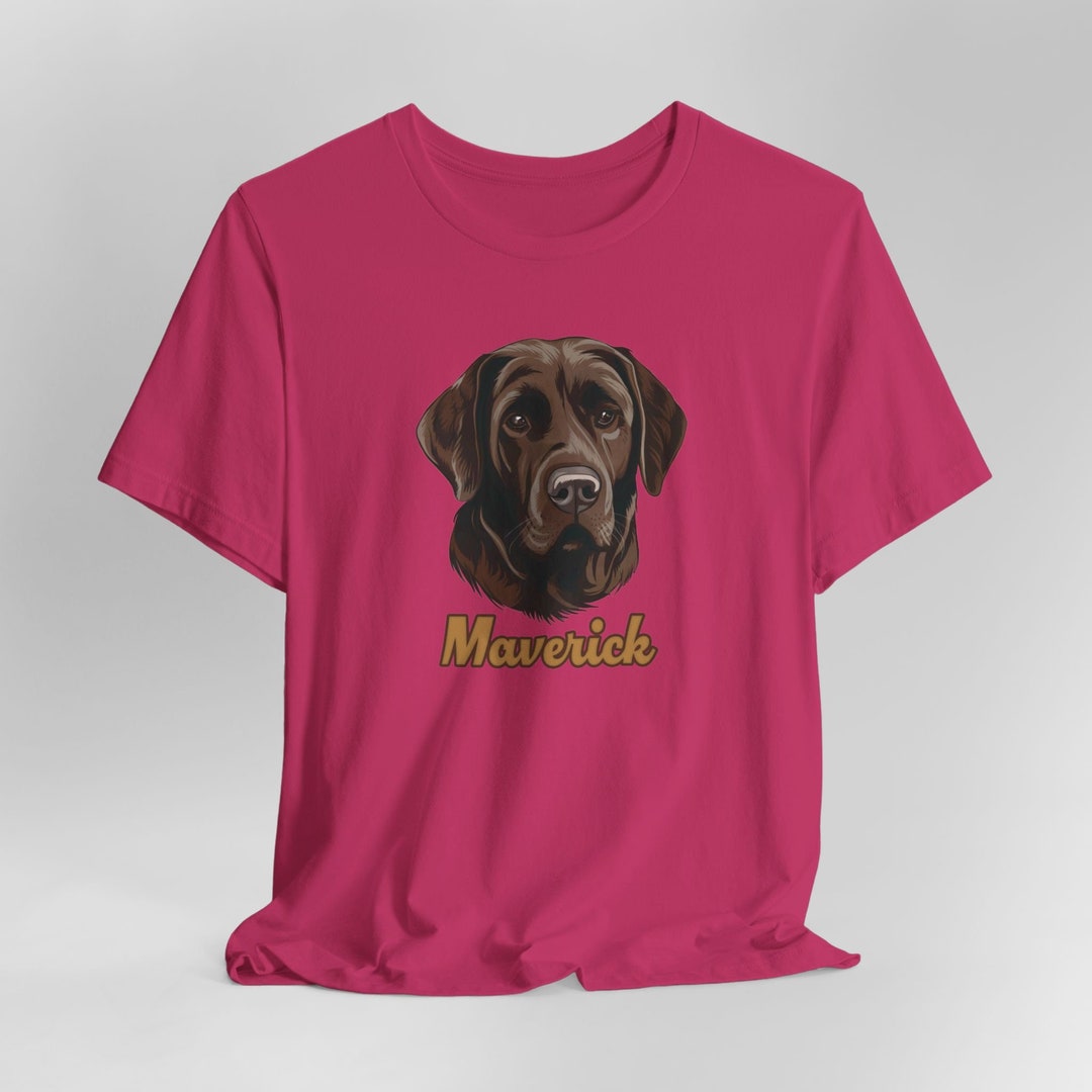 Brown Labrador Shirt, Custom Name Labrador Shirt, Chocolate Labrador ...