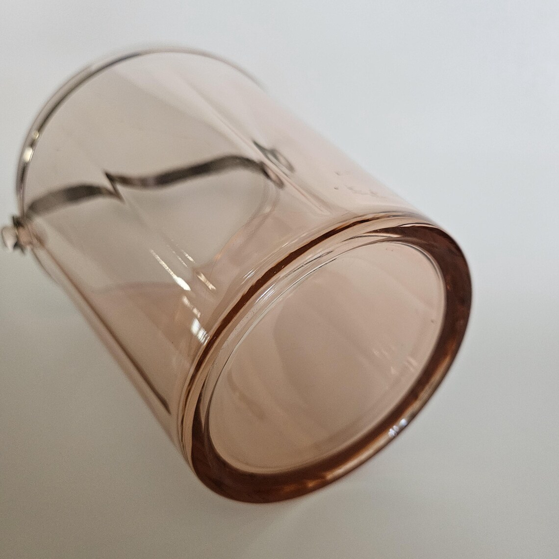Fostoria Glass Art Deco Pink Paneled Elegant Ice Bucket Depression ...