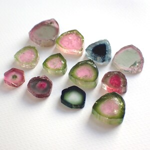 Custom Tourmaline Ring / Watermelon Tourmaline Slice / Turmalina Slice ...