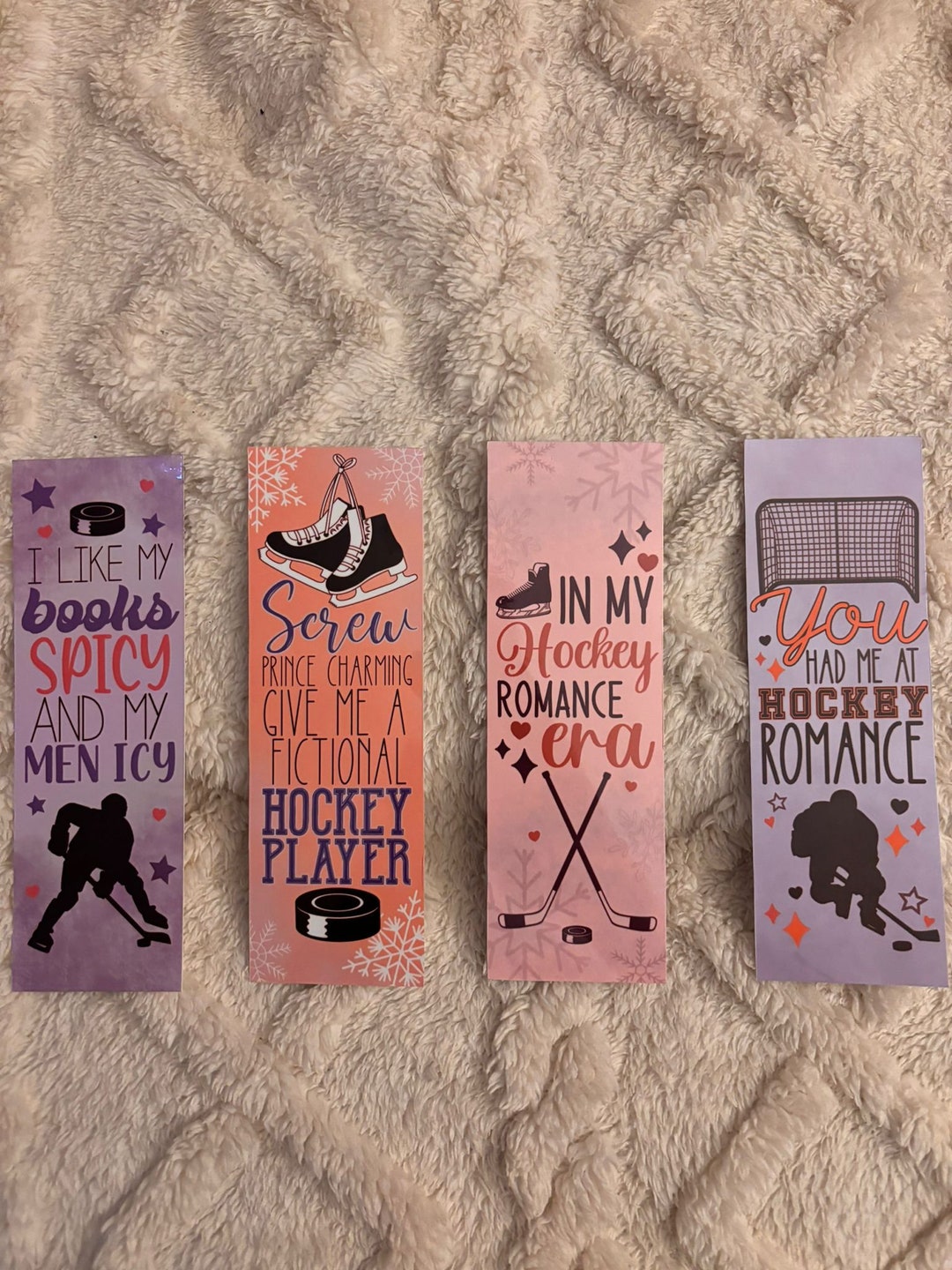 Ice Hockey Bookmarks pack of 4 - Etsy