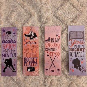 Ice Hockey Bookmarks pack of 4 - Etsy