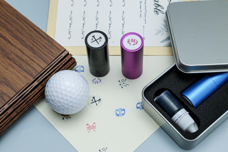 Custom Golf Ball Stamp, Personalized Ball Stamp, Monogram Golf Ball ...