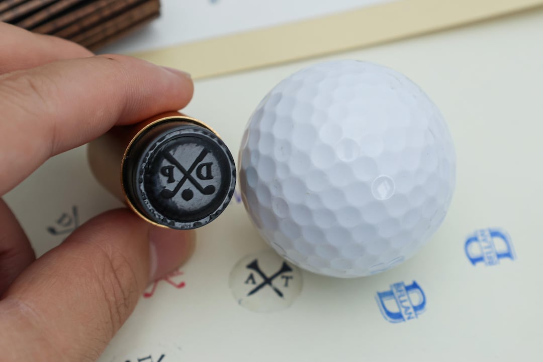 Custom Golf Ball Stamp, Personalized Ball Stamp, Monogram Golf Ball ...