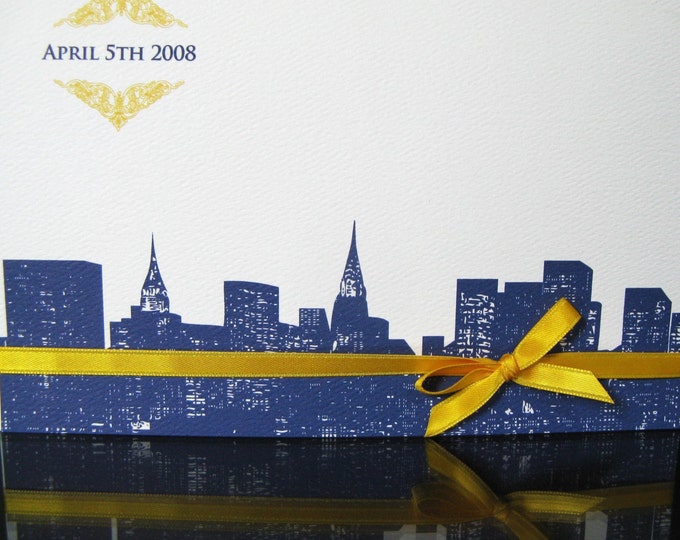 Manhattan Skyline Wedding Invitation Set - Etsy