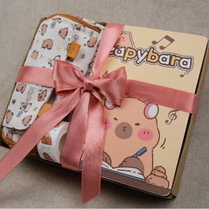 Capybara Stationary Gift Set- Capybara Pencil Case, Notebook and ...