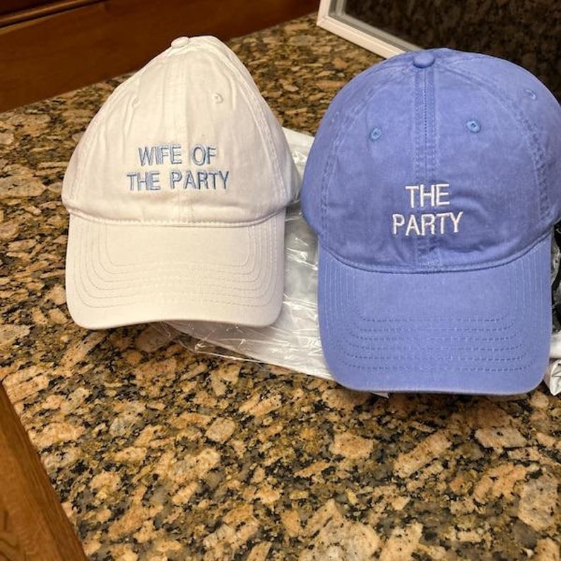 Embroidered Bachelorette Party Baseball Cap, Wife of the Party, Custom ...
