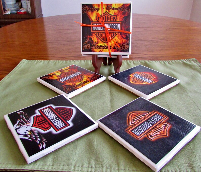 Harley Davidson Logo Coasters - Etsy