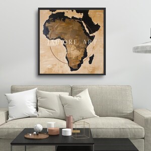 Elegant Africa - Abstract Map Art | Digital Download | Painting ...