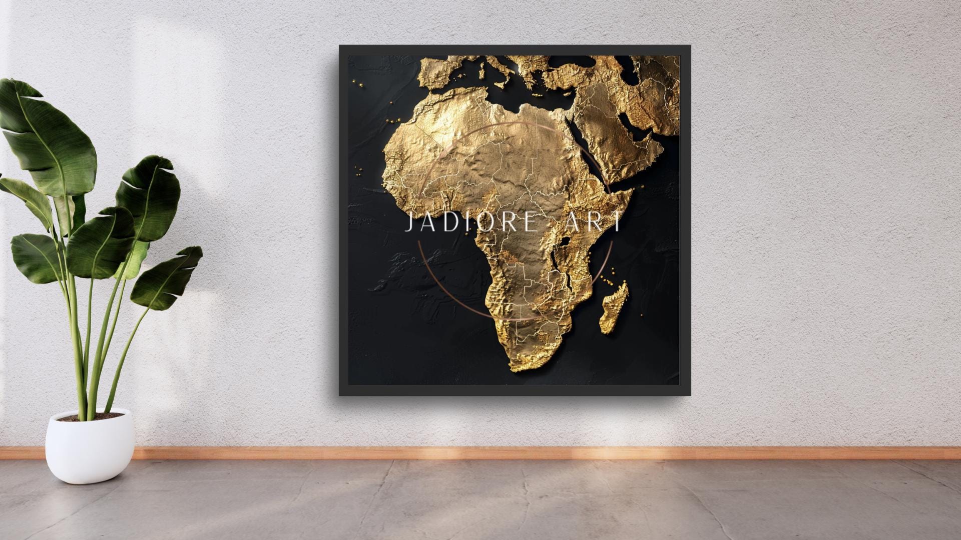 Golden Africa - Luxury Map Art | Digital Download | Africa, African ...