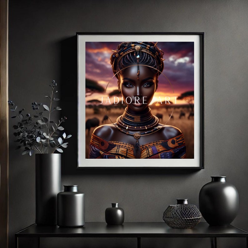 Kitaka African Goddess Digital Download, Printable Wall Art, Tribal ...