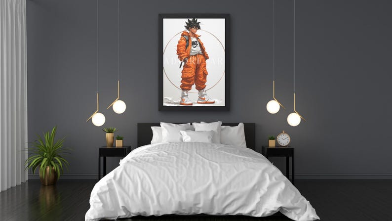 Urban Saiyan – Streetwear Anime Digital Art | Goku Inspired Fashion ...
