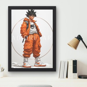 Urban Saiyan – Streetwear Anime Digital Art | Goku Inspired Fashion ...