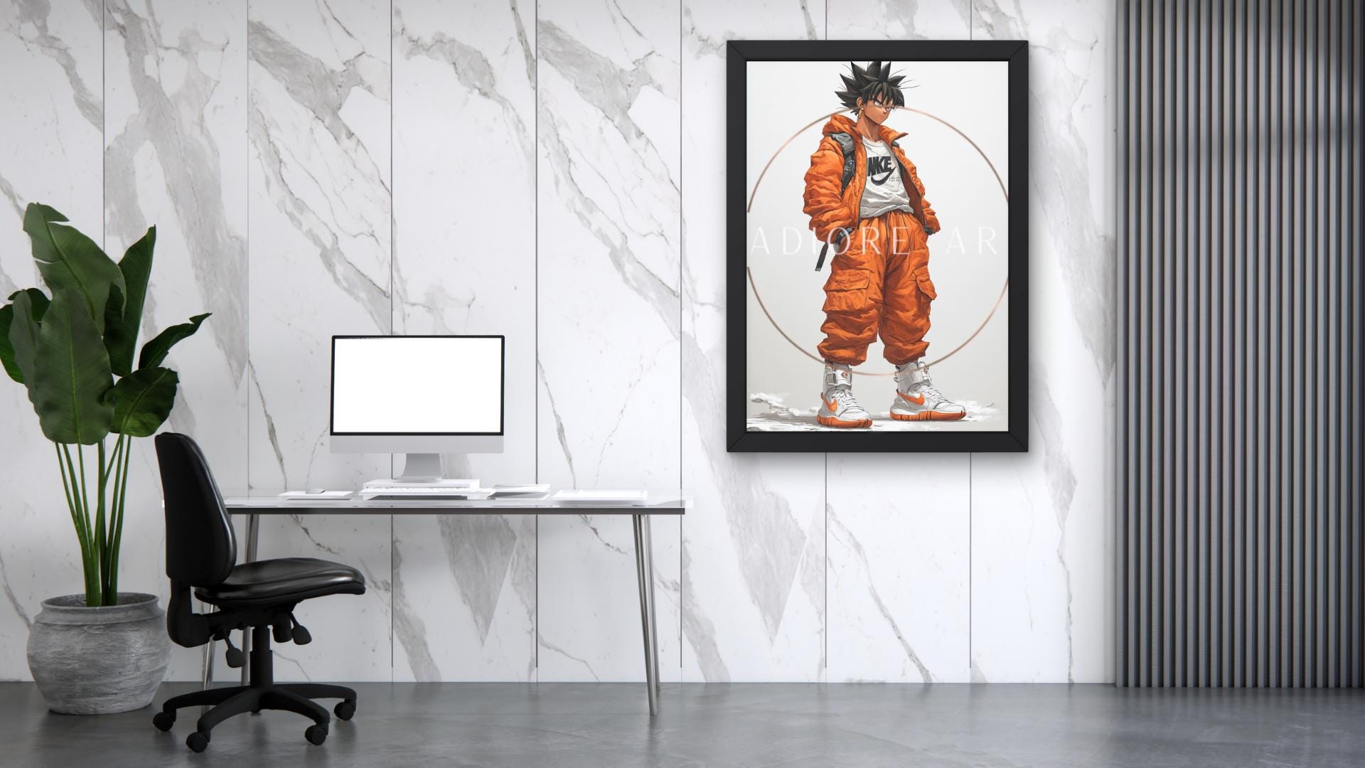 Urban Saiyan – Streetwear Anime Digital Art | Goku Inspired Fashion ...