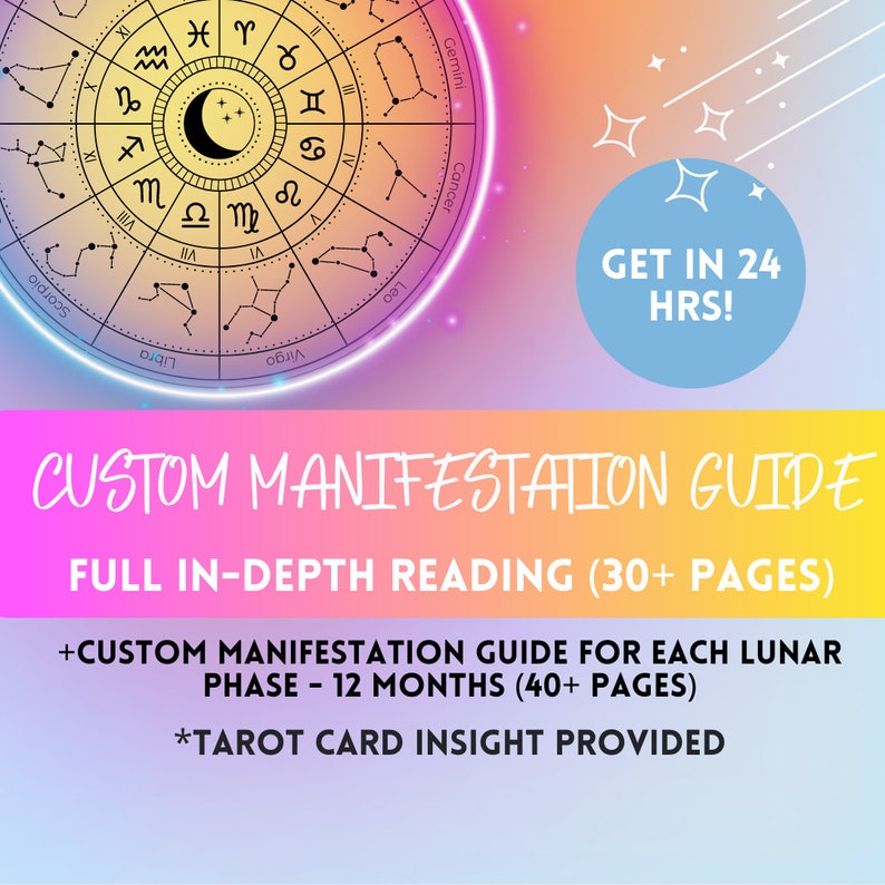 Custom Manifestation Guide + Tarot Insights - Full In-depth Reading ...