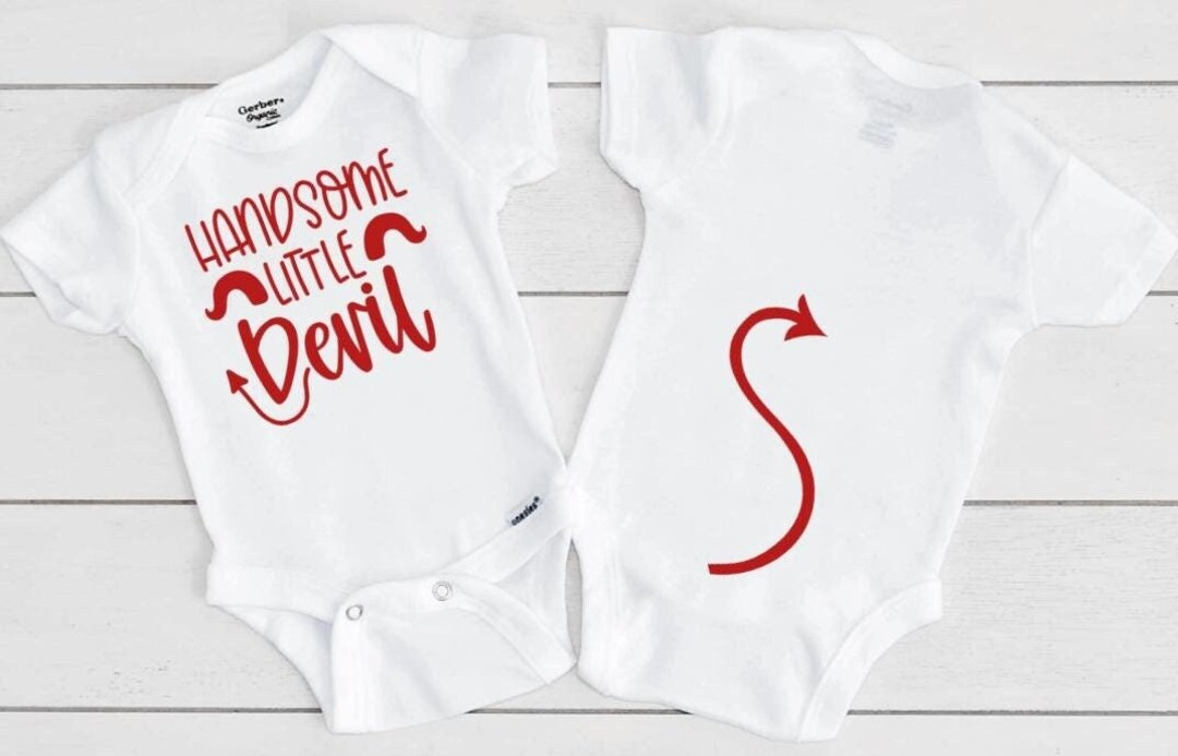 Handsome Little Devil Halloween ONESIE® for Baby - Etsy