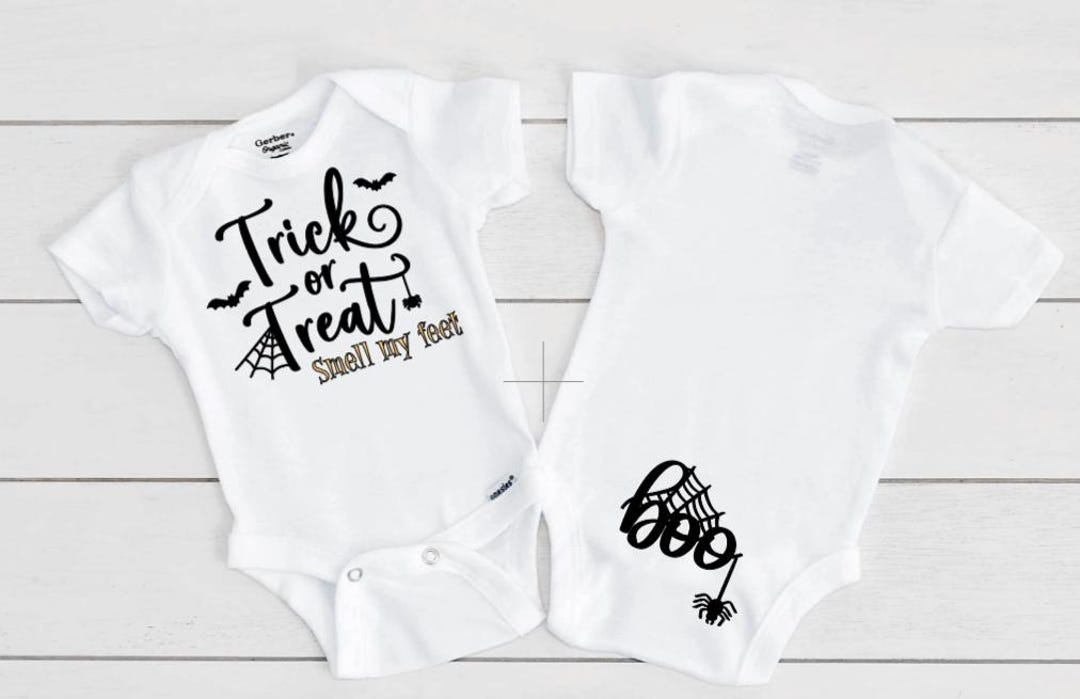 Trick or Treat Smell My Feet, Boo Onesie - Etsy