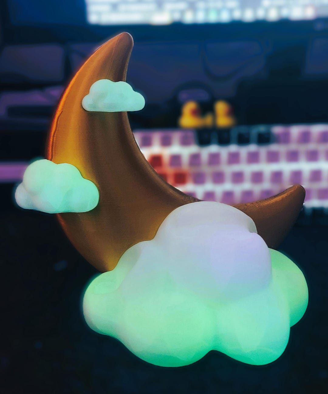 Cloud & Moon Controller Holder 3D Printed Gaming Stand for PS5, Xbox ...