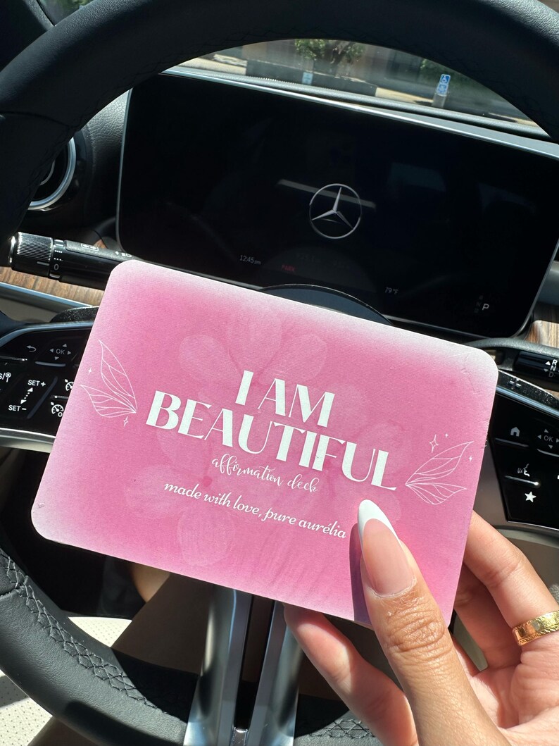 Beautiful Ethereal Pink Affirmation Deck of 30 Cards - Etsy
