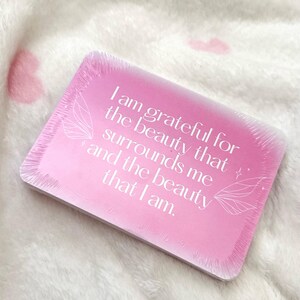 Beautiful Ethereal Pink Affirmation Deck of 30 Cards - Etsy