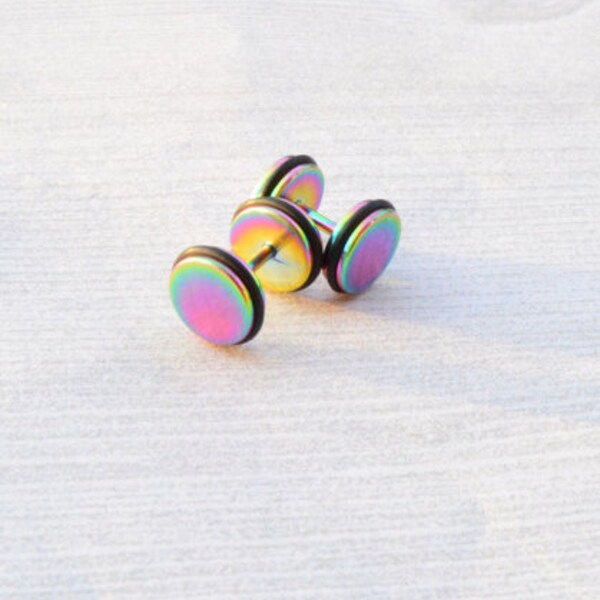 Faux Plug Earrings - Etsy