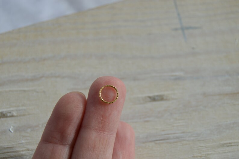 SALE 12K Gold Plated Twisted Wire Nose Ring 22 Gauge Nose - Etsy