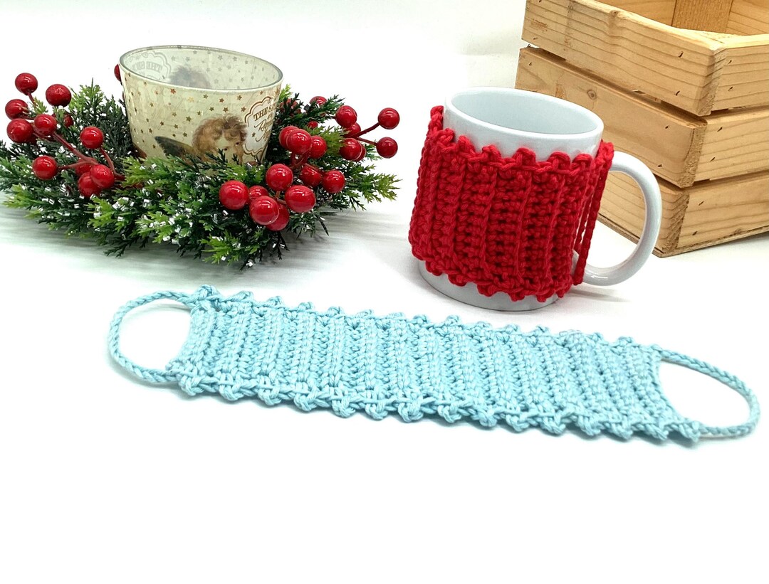 Christmas Crochet Cup Cozy Pattern Beginner-friendly English Crochet ...