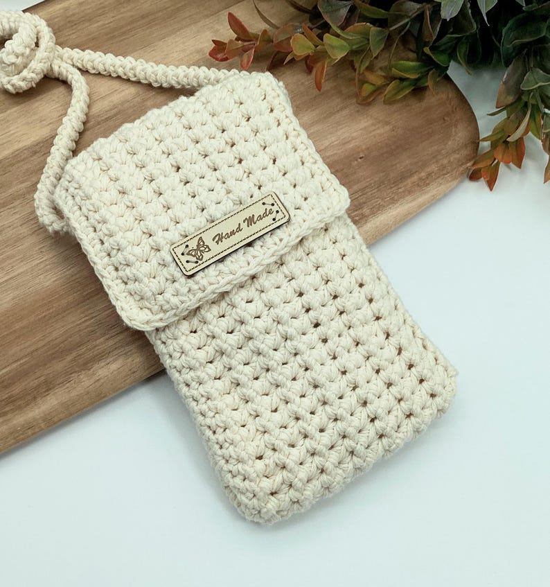 Crochet Pattern Phone Bag English Crochet Tutorial for Beginners ...