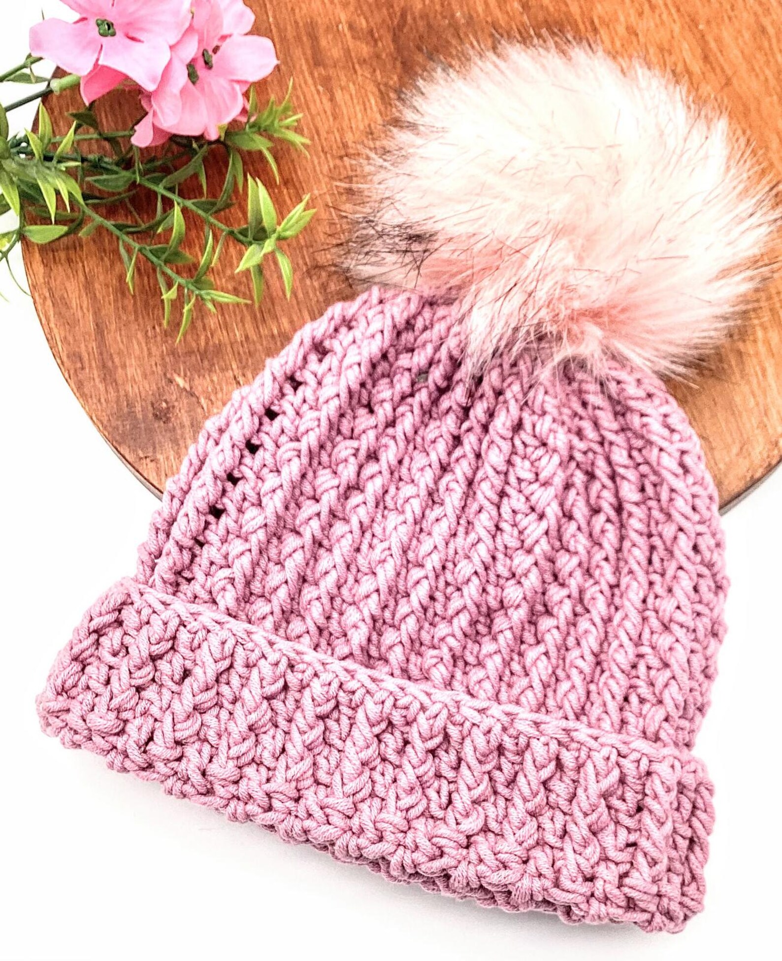 English Crochet Hat Pattern Emma Trendy Hat Crochet Beanie Hat Pattern ...