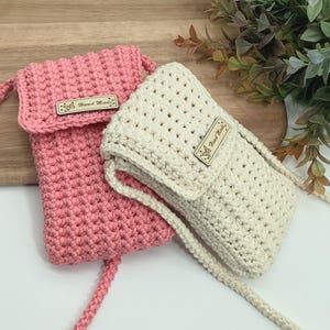 Crochet Pattern Phone Bag English Crochet Tutorial for Beginners ...