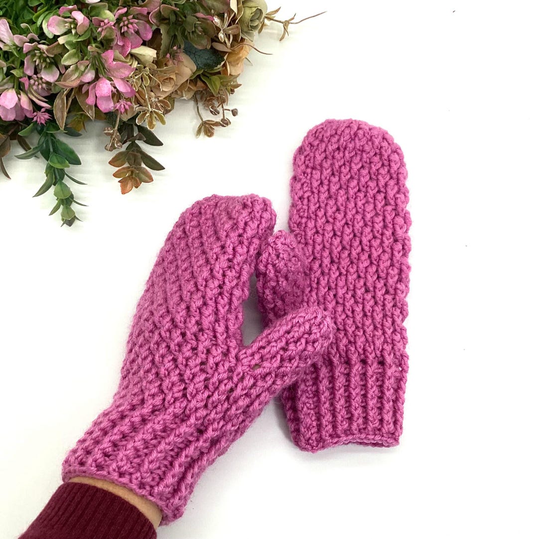 Cozy Crochet Mittens Pattern PDF | Easy Beginner Winter Mittens ...