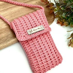 Crochet Pattern Phone Bag English Crochet Tutorial for Beginners ...