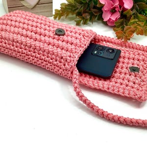 Crochet Pattern Phone Bag English Crochet Tutorial for Beginners ...