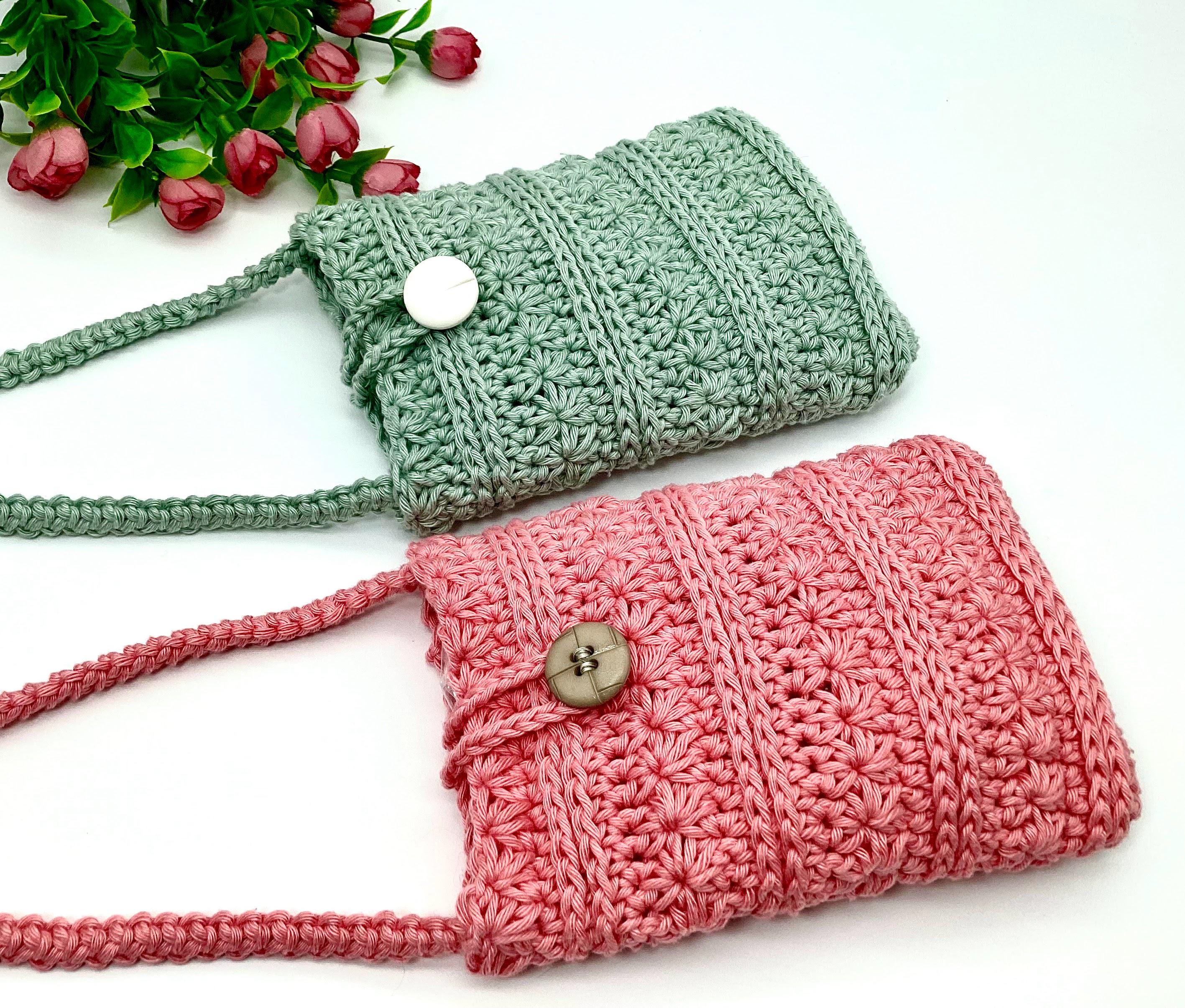 Crochet Pattern Star Phone Bag Crochet Tutorial Cell Phone Bag Crochet ...