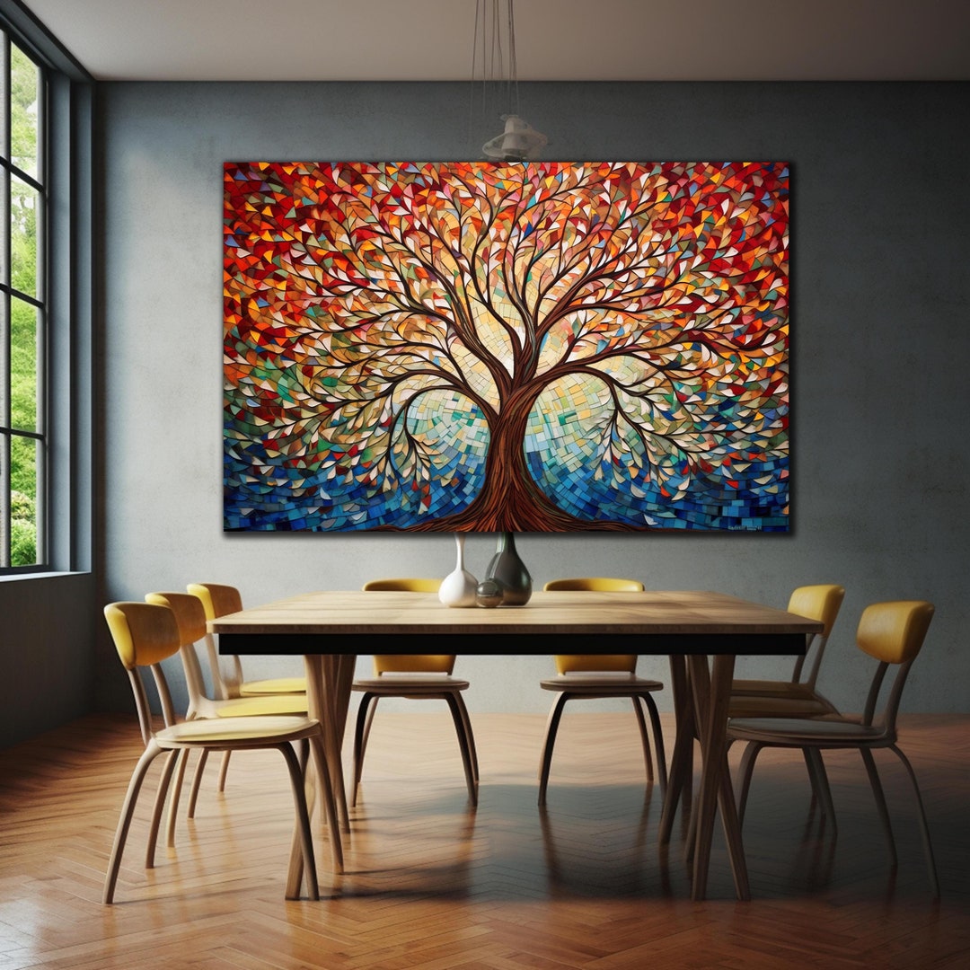 Tree Of Life Glass Wall Art Tempered Glass Wall Art Tree Of Life Wall 3960