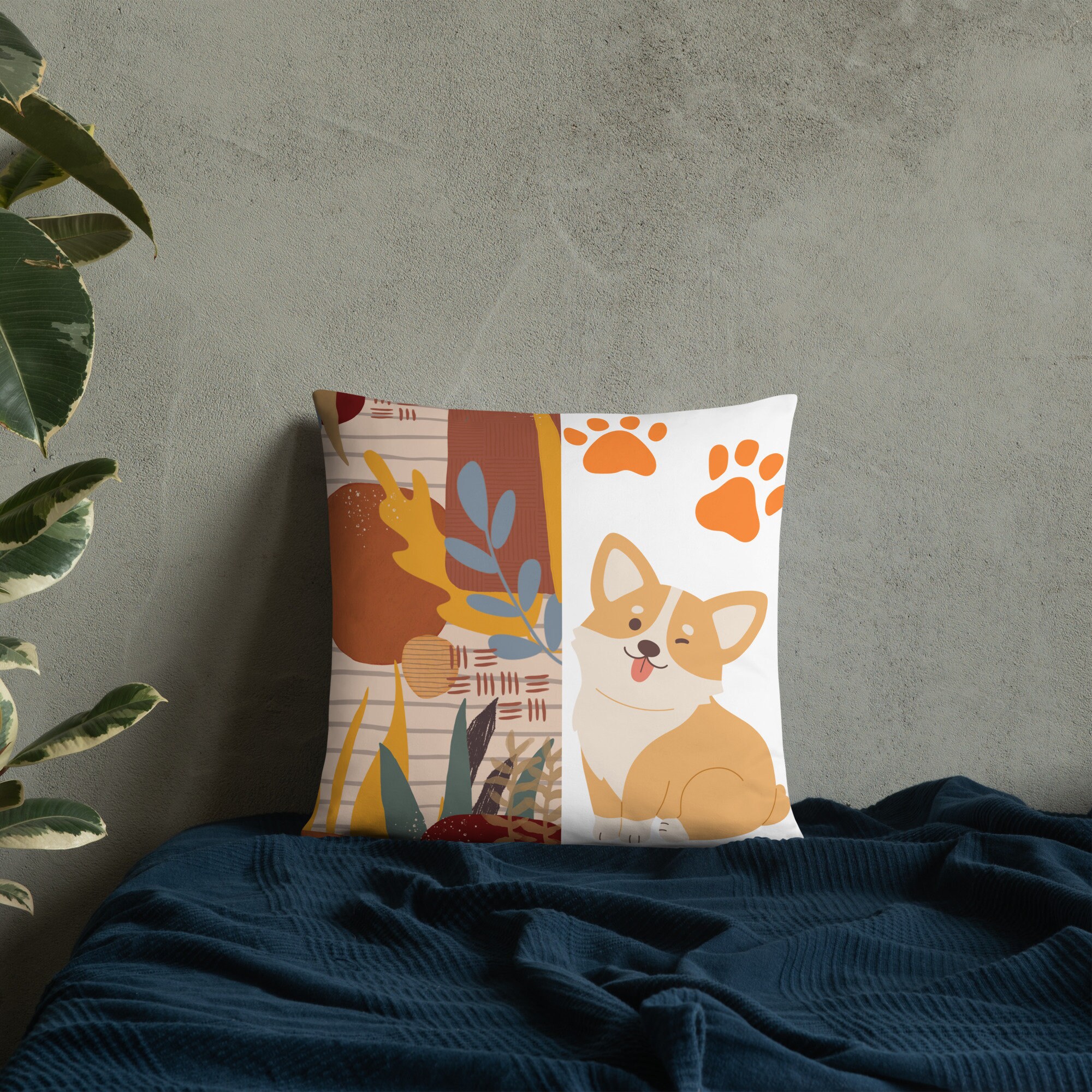 Puppy Basic Throw Pillow - Etsy