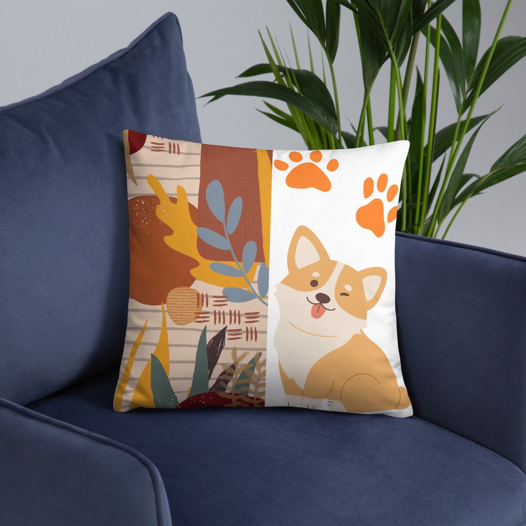 Puppy Basic Throw Pillow - Etsy