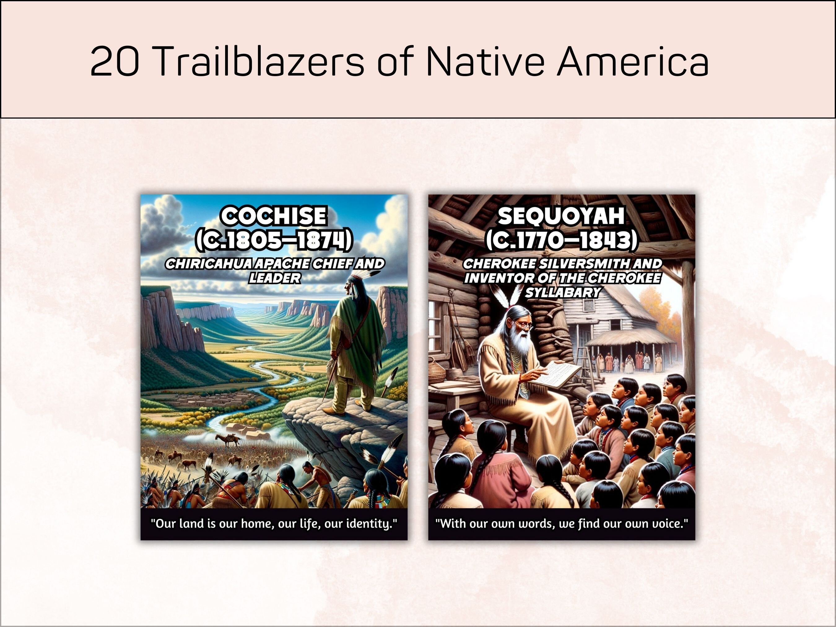 Native American Heritage Month Quote Posters | 20 Trailblazers of ...