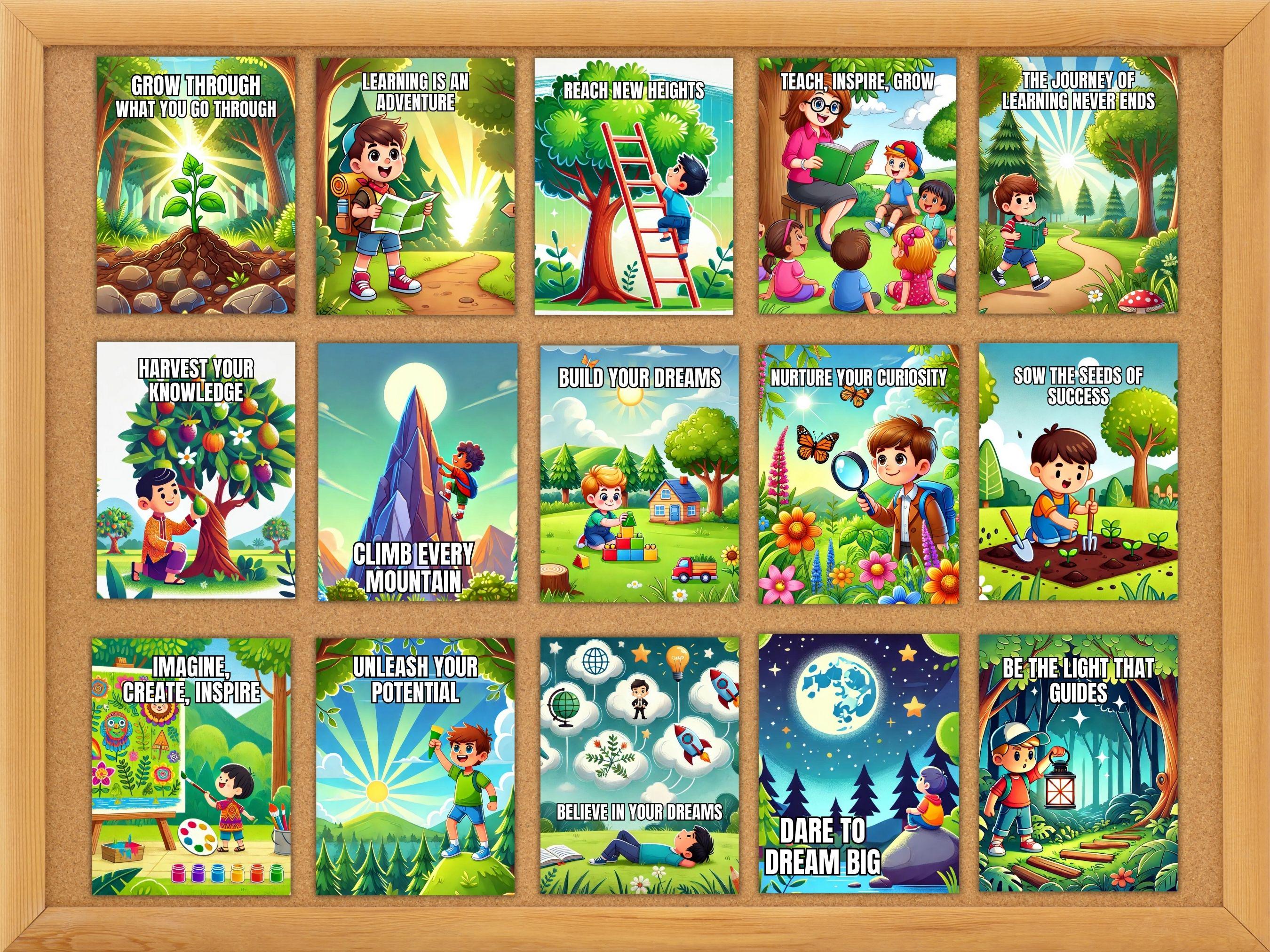 Camping Theme Classroom Decor Motivational Posters, Back to School ...