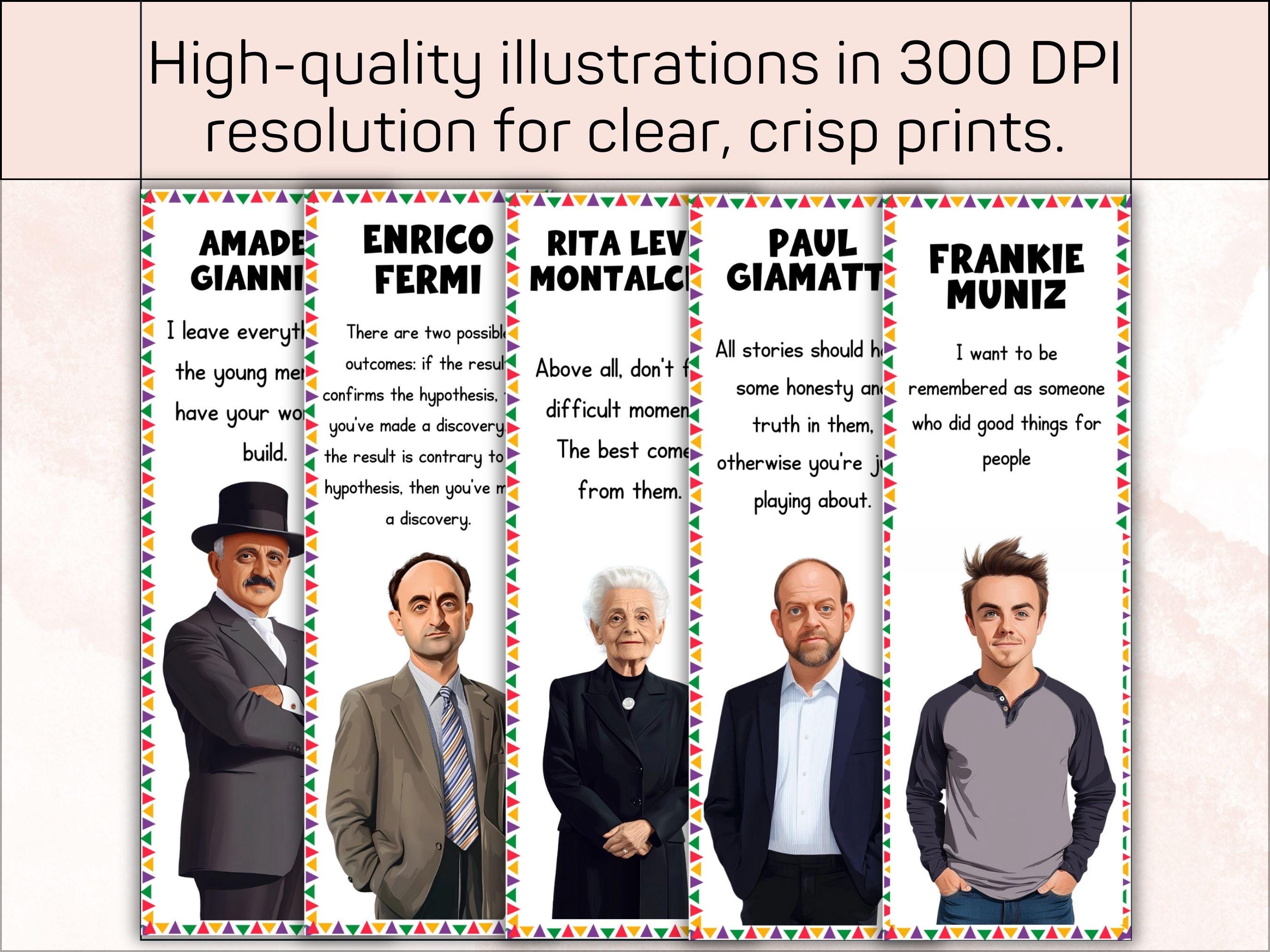 60 Famous Italian Americans Quote Bookmarks Italian American Heritage ...